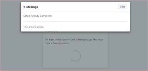 error while company setup in self hosted vm environment install