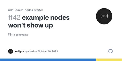 Example Nodes Won T Show Up Issue N N Io N N Nodes Starter GitHub