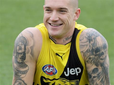 Dustin Martin Tattoos What Tigers Stars Ink Really Means Herald Sun
