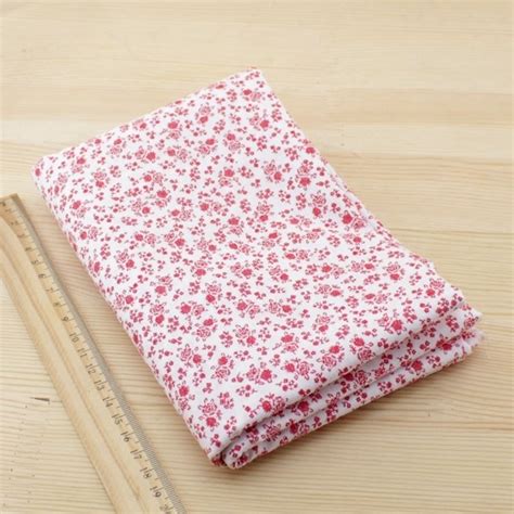 7pcs Red Cotton Patchwork Fabric Bundle For Diy Se Vicedeal