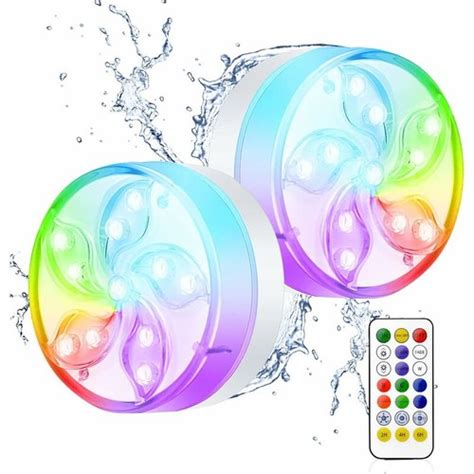 Cisea Lampe Led Submersible Étanche Lumière PiscineÉtanche Rvb Multi