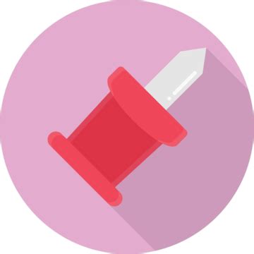 Stationary Ui Single Pin Vector Ui Single Pin PNG And Vector With Transparent Background For