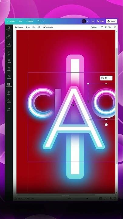 Create Flashy Text Animation In Canva Shorts Youtube