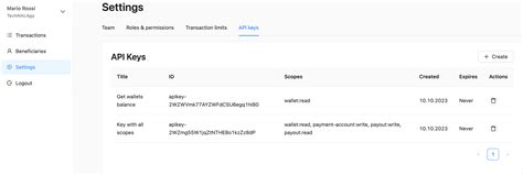 Api Keys