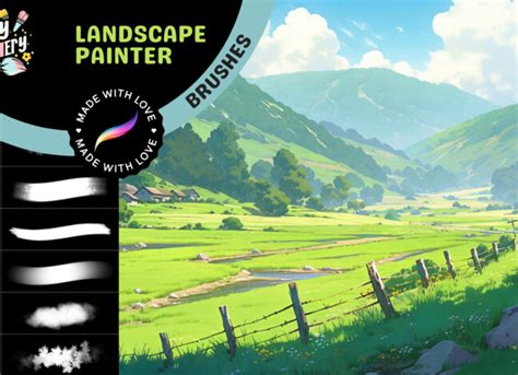 Painter Nature Procreate Brush Set GraphicsBunker