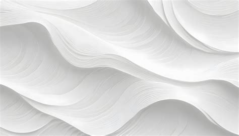 Clear Plain Shiny Soft Vintage Bokeh Cloudy Wave Like Geometric White