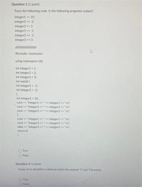 Solved Trace The Following Code Is The Following Programs Chegg