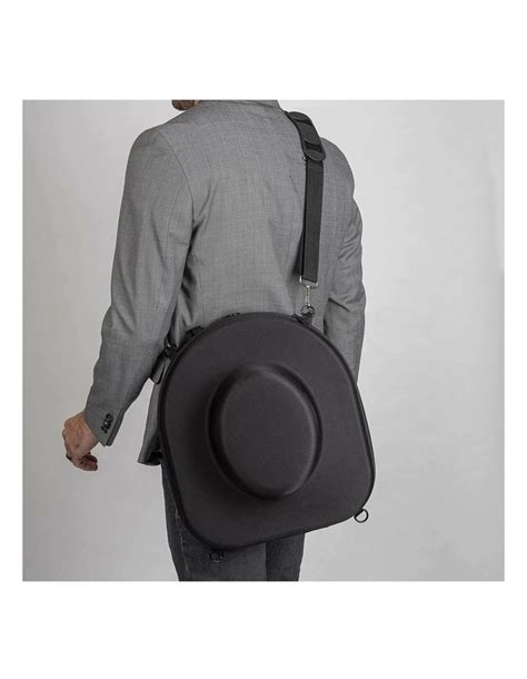 Atzi Hats Travel Fedora Case Universal Hat Carrier In Black Myer