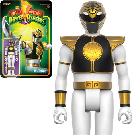 Mighty Morphin Power Rangers White Ranger 3 3 4 Inch ReAction Figure