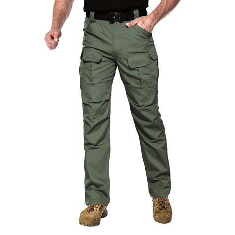 Mens Tactical Ripstop Water Resistant Cargo Pants Antarctica Outdoors