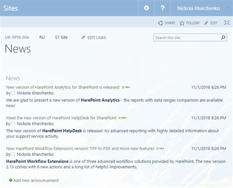 Publishing News From RSS Feeds In SharePoint