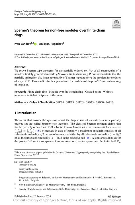 Sperners Theorem For Non Free Modules Over Finite Chain Rings