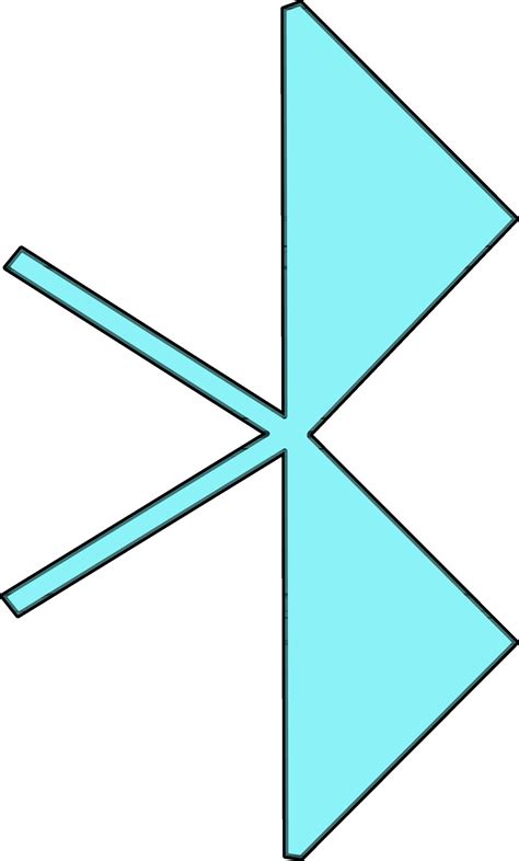 Blue Bluetooth Sign On White Background 24829394 Vector Art At Vecteezy