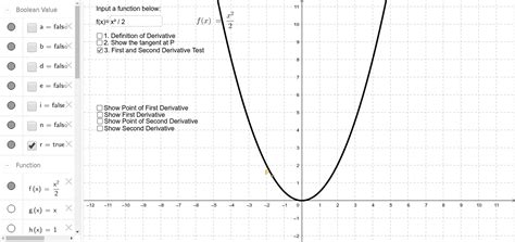 Exploration Of Derivative Geogebra