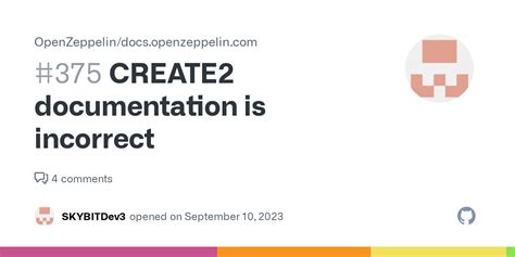Create2 Documentation Is Incorrect · Issue 375 · Openzeppelindocs
