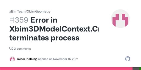 Error In Xbim3dmodelcontextcreatecontext Terminates Process · Issue