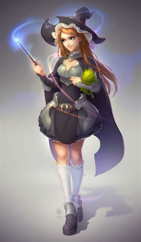 Artstation Witchsona Yuka Soemy Witch Art Character Design Anime