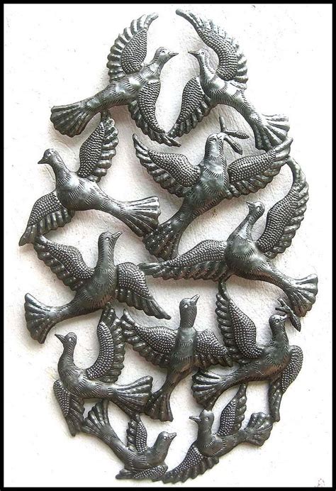 Flock Of Birds Metal Bird Wall Art Metal Wall Decor Etsy
