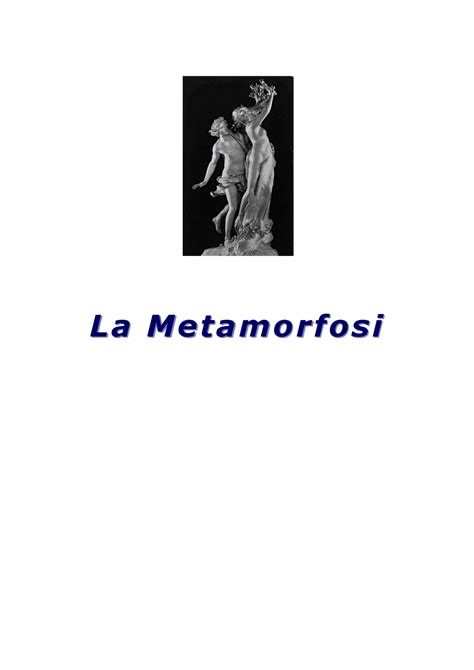 Tesina Di Maturità Liceo Classico La Metamorfosi Tesine Di Maturità