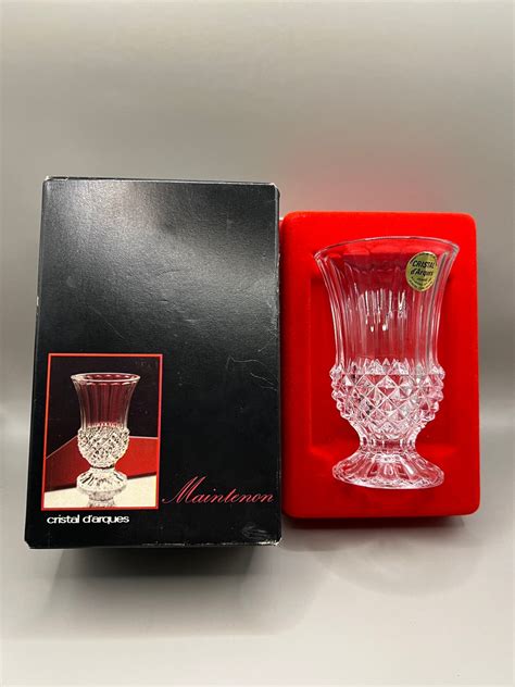 Cristal D Arque Lead Crystal Vase Maintenon Etsy