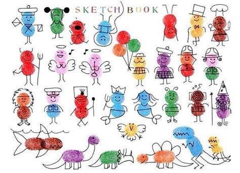Fingerprint Art Fingerprint Crafts Thumbprint Art Fingerprint Art