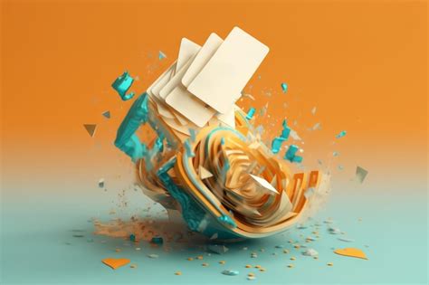 Premium Photo A Digital Drawing Of A Broken Object