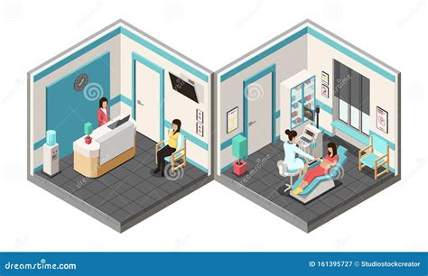 Isometric Ultrasound Test Pregnancy Gynecologist Checking Fetal Life