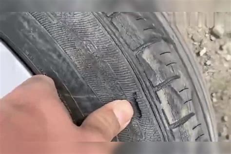 咱也不知道得罪了谁，四个轮胎无一幸免，这得损失多少钱啊！