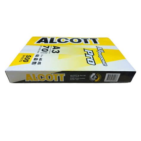 แอลคอท กระดาษถ่ายเอกสาร ขนาด A3 70 แกรม แพ็ค 500 แผ่น Makro Pro
