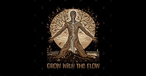Grow With The Flow Tree Of Life Grow With The Flow Sticker