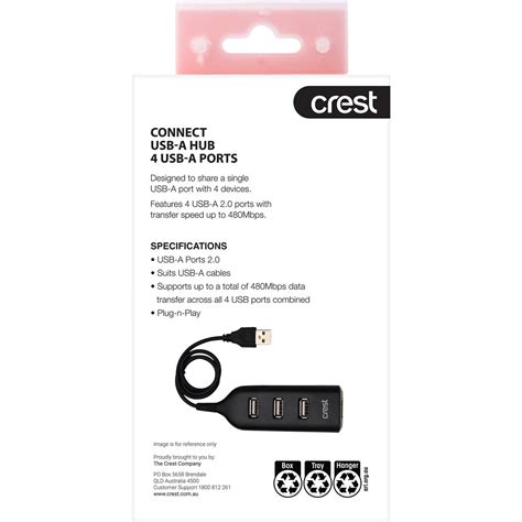 Crest Port Usb Hub Each Woolworths