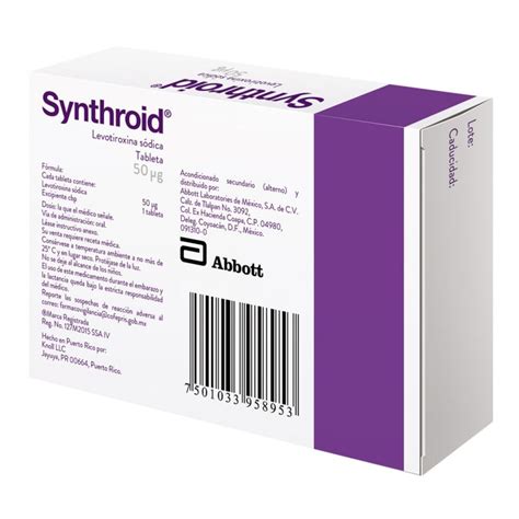 Synthroid® 50 Mcg C 30 Tabs