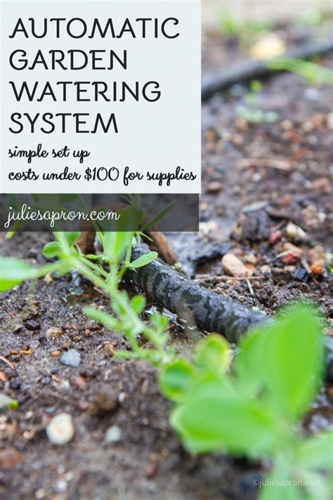 Auto Garden Watering System Julies Apron In 2025 Garden Watering