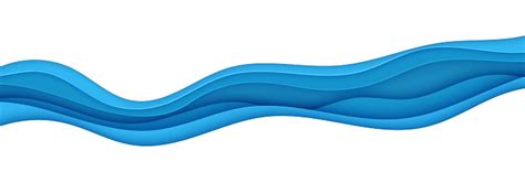 종이 컷 스타일의 파란색 추상적 배경 6월 8일 세계 해양의 날을 맞아 종이 물결 모양의 물 레이어 벡터 어스 포스터 템플릿 생태 브로셔 프리젠 테이션 텍스트 장소초대 3