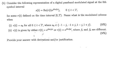 solved b consider the following representation of a
