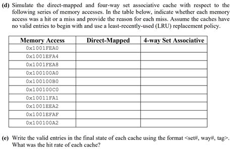 Assume That The Block Offset Is Four Bits And The
