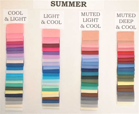 퍼스널 컬러 여름 쿨톤 세부타입 D 알아보아용 여름 뮤트소프트 편 네이버 블로그 Light Summer