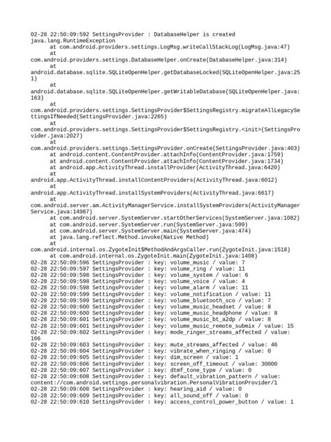 Settings Provider Pdf Java Programming Language Information