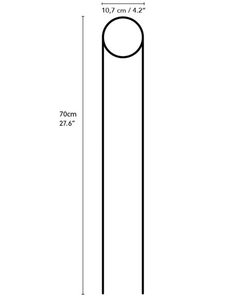 Zlata Opora Za Rastline Igla Long Leaves