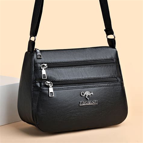 Bandolera Multicapa De Piel Suave Modaestila