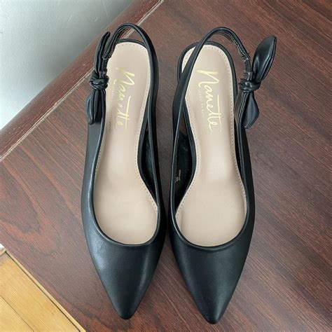 Black Nanette Lepore Pointed Heels Sling Style With Depop