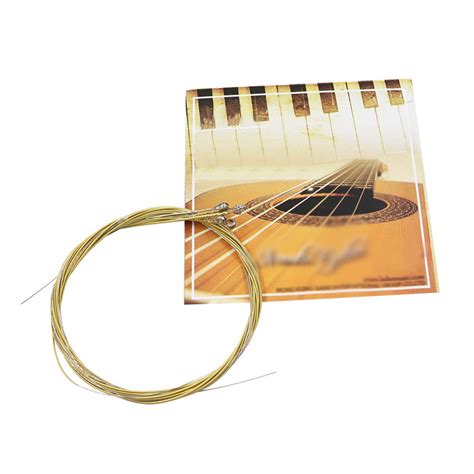 Cheepum 6pcs Acoustic Guitar Strings Replacement Folk Guitar Steel