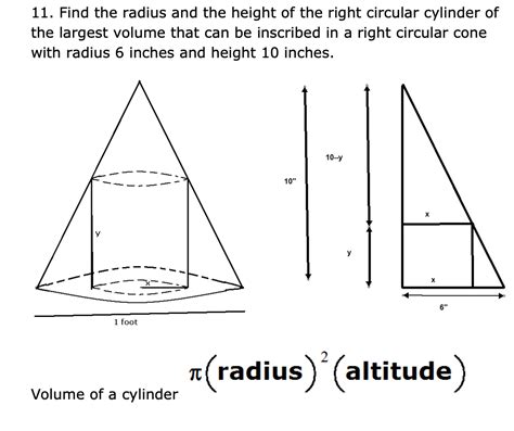 Solved Find The Radius And The Height Of The Right Chegg