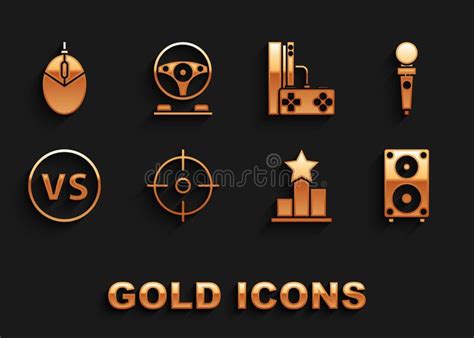 Set Target Sport Joystick For Arcade Machine Stereo Speaker Star Vs