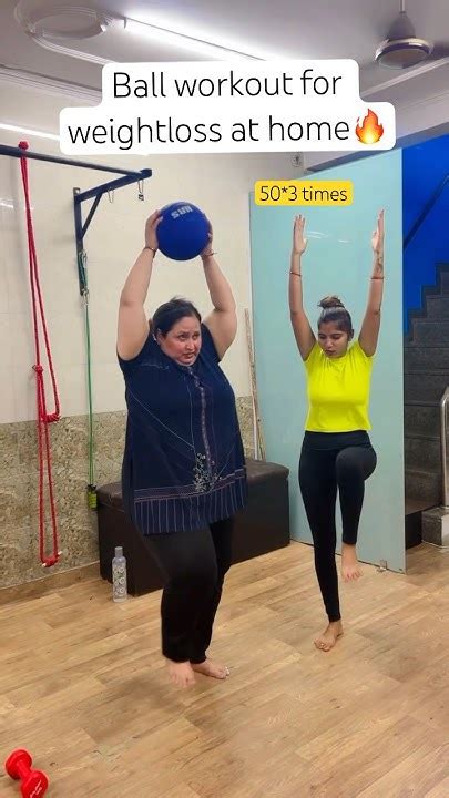 Easy Ball Exercise For Weightloss🔥shorts Viral Youtubeshorts