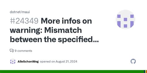 more infos on warning mismatch between the specified x datatype and
