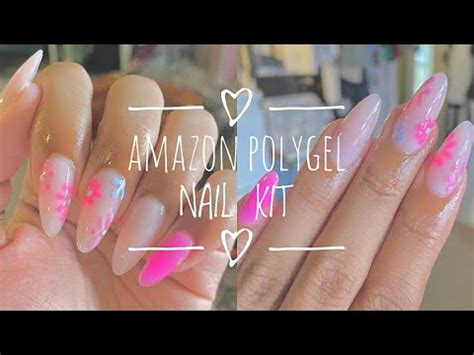 EASY BEGINNER FRIENDLY POLYGEL NAIL TUTORIAL USING AN AMAZON NAIL KIT