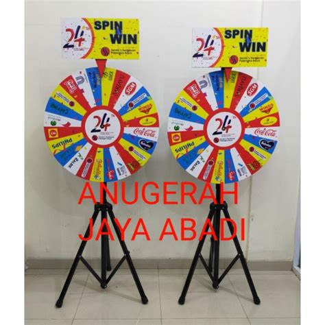 Jual 80cm Wheel Of Fortune Printcetak Custom Roda Undian Custom Cetak