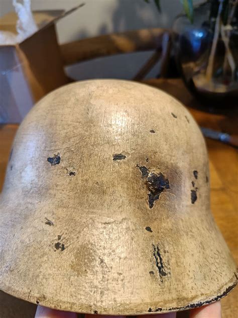 Ww2 German Snow Camo Helmet