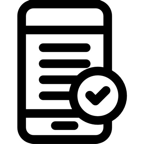 Tasks Basic Rounded Lineal Icon